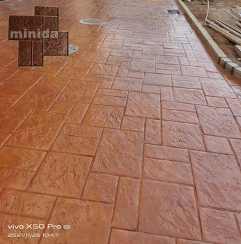 Polyurethane Stamped Concrete Wall Stamp Molds For Concrete Imprint ...