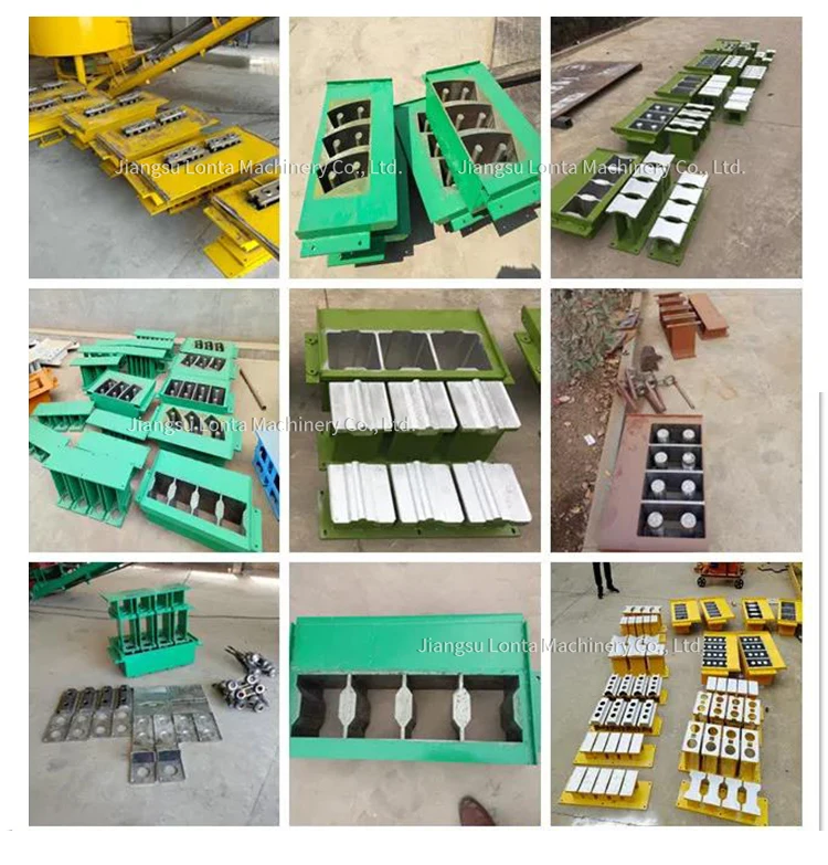 Lonta Qmr2-45 Manual Egg Laying Mobile Interlock Hollow Paver Brick ...