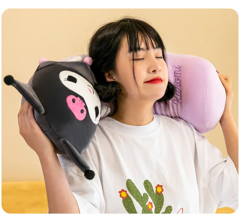 XUX 60cm Cartoon Long Kuromi Plush Pillow - Cute & Floppy
