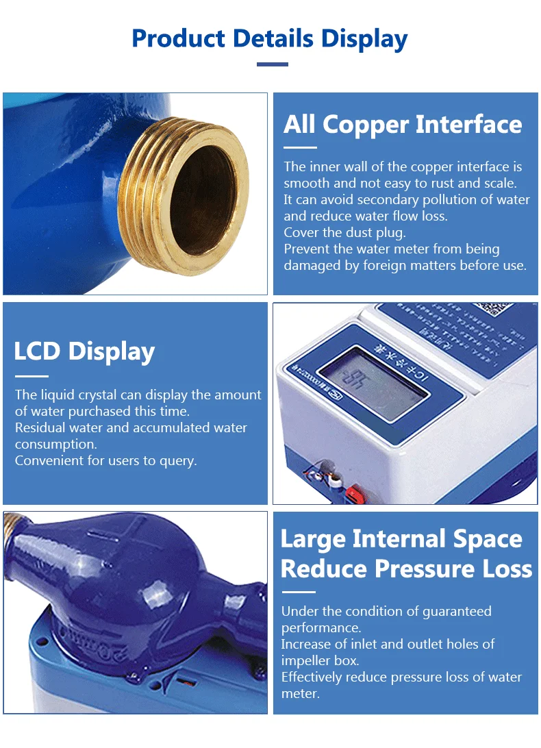 Smart Water Meters Smart Rs485 Digital Prepaid Ic Card Water Meters ...