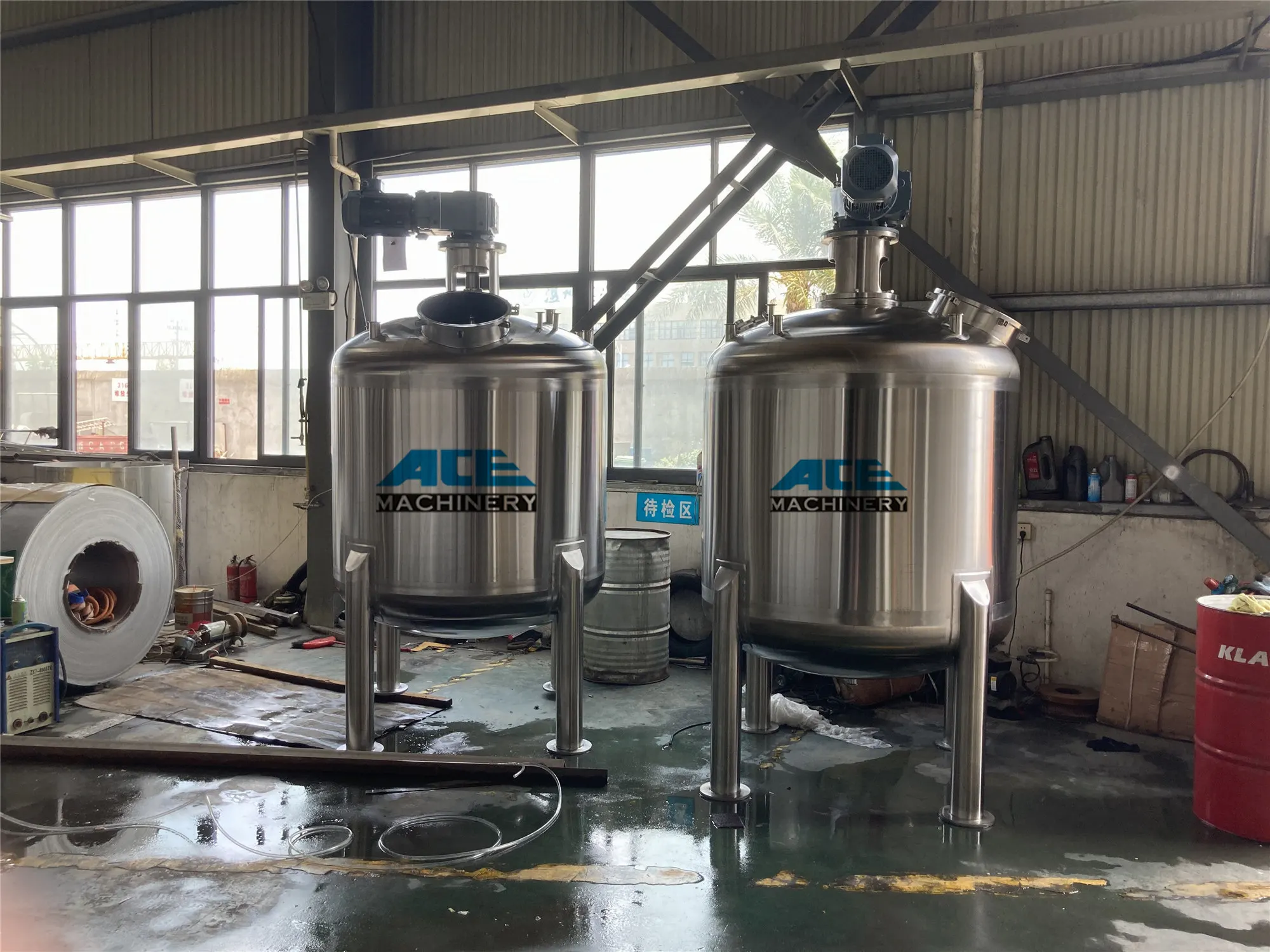 Factory Price Stainless Steel Mixing Tank Liquid Chemical Food Blending ...