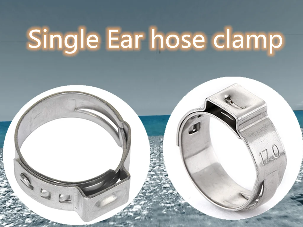 Stepless Stainless Steel Single Ear Hose Clamps Various Sizes - Buy ...