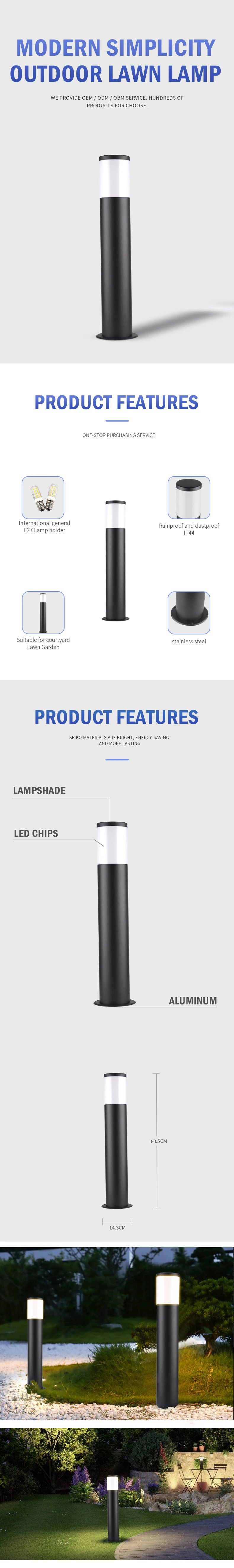 Modern Outdoor Light Waterproof Lamp E27 Lighting - Buy Modern Outdoor ...