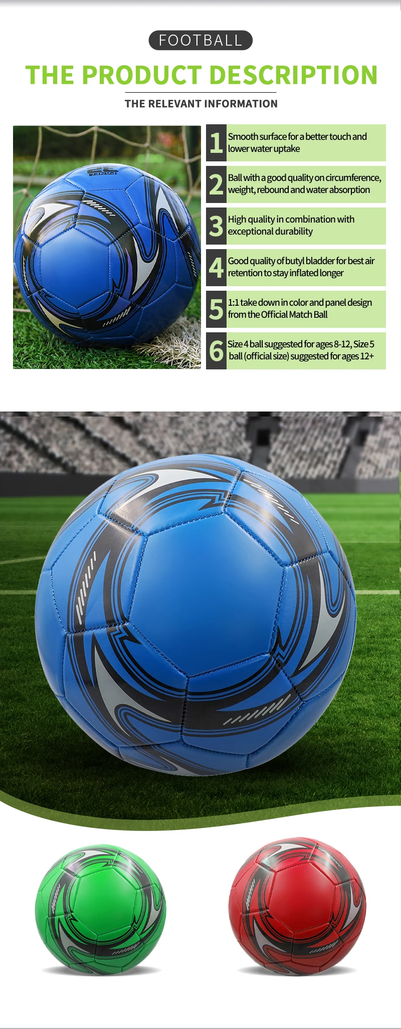 Pakistan Promotional Street Soccer Ball - Eco-Friendly Footballs