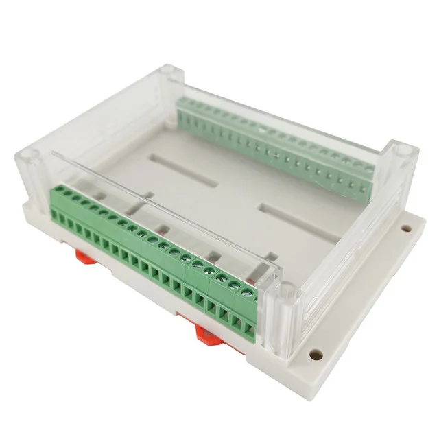 145*90*40mm Transparent Cover Din Rail Plastic Enclosure Electronic ...