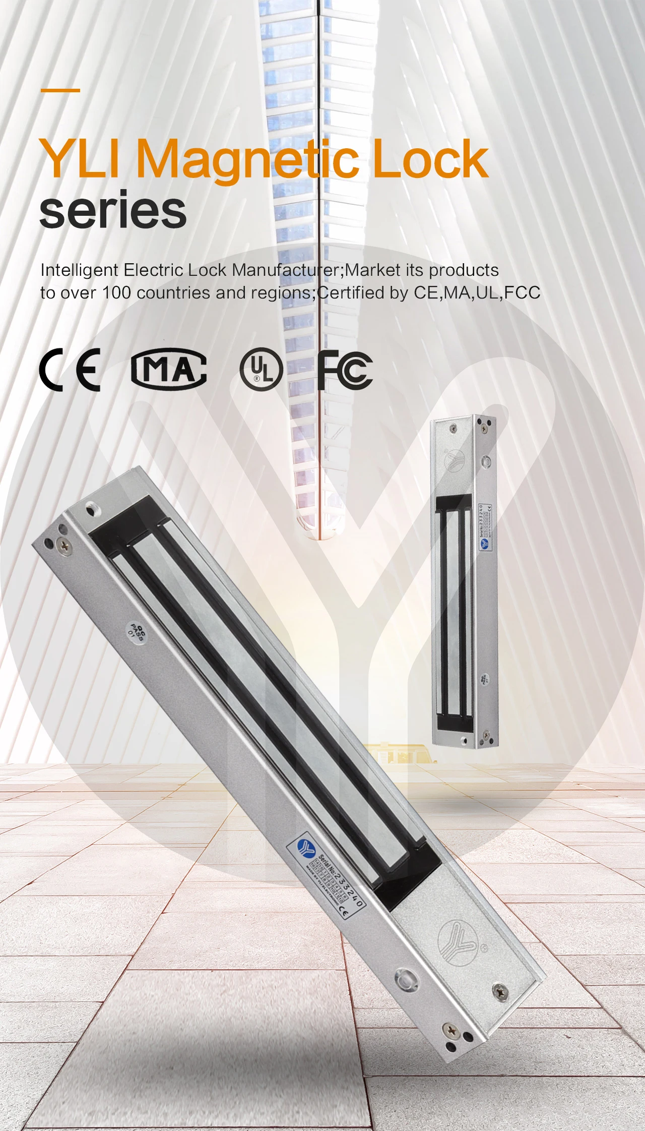 YLI YM-280NT(LED) Electromagnetic Door Lock for Access Control
