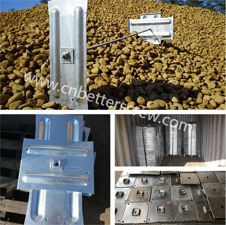 Galvanized Steel Wall Plate Anchor Tie-back Anchors for Retaining Wall ...