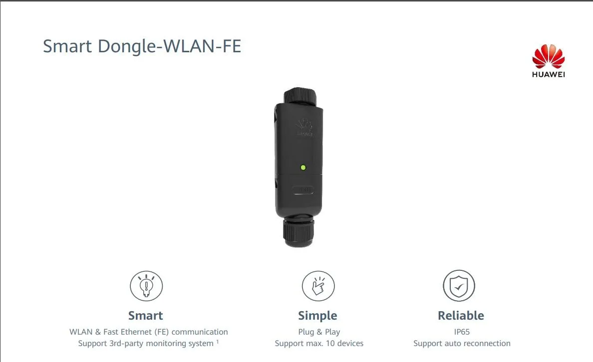 Huawei Inverter Huawei Solar Inverter Smart Dongle-wlan-fe Wifi Dongle ...