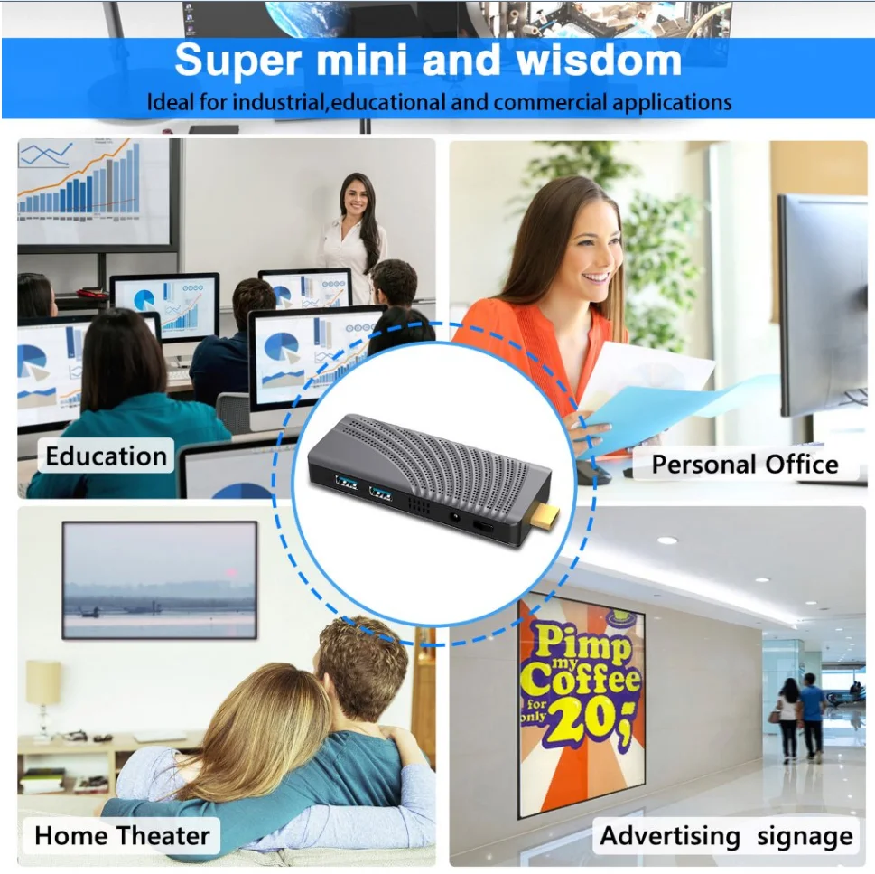 T6 Pro Mini Pocket Pc Stick Gemini Lake N4020 4gb 64gb J4125 6gb Ram ...