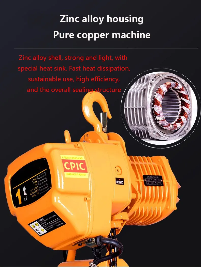 Manual Operated Electric Stainless Steel Chain Block Hoist 0.5 1ton 2 ...