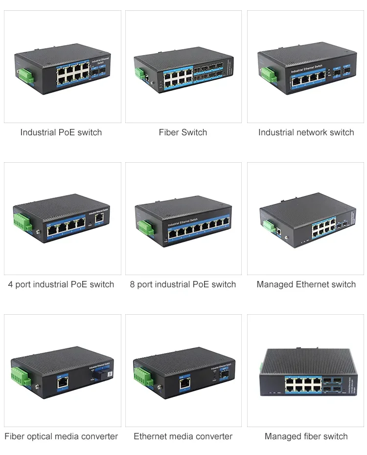 COBTEL Industrial Ethernet Switch - 5 Port RJ45, 100mbps