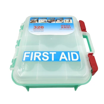 Plastic First Aid Kit Box Medical Empty With Handle & Compartment - Buy ...