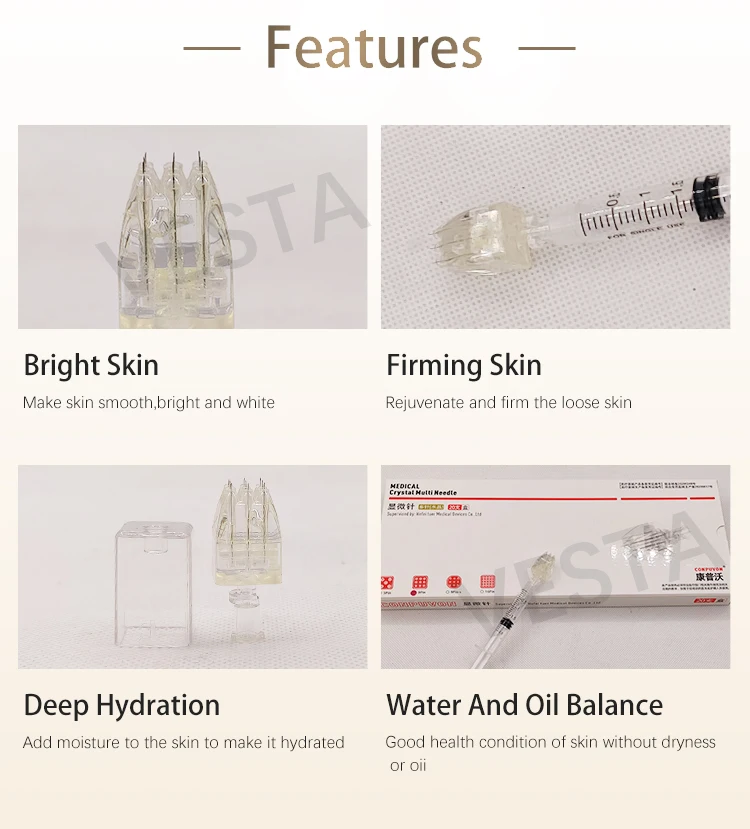 Popular Crystal Multi Needle Mesotherapy Injector Meso Therapy 9 Pins ...