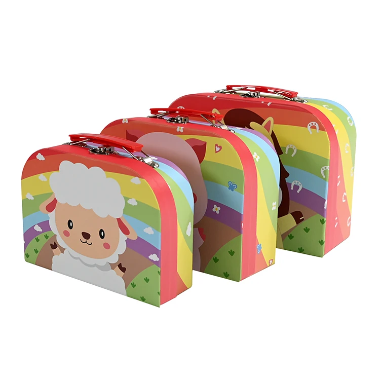 Wholesale Children Paper Valise En Carton Kids Mini Cardboard Suitcase ...