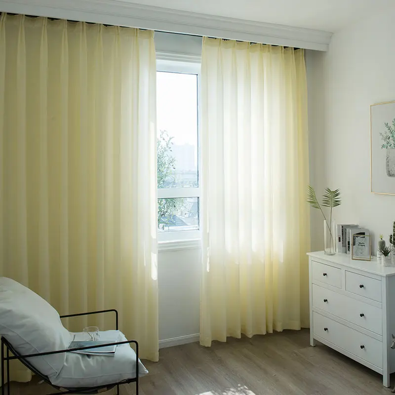 Lospring Factory New Style Voile Curtain Fabric Ready Stock Sheer ...