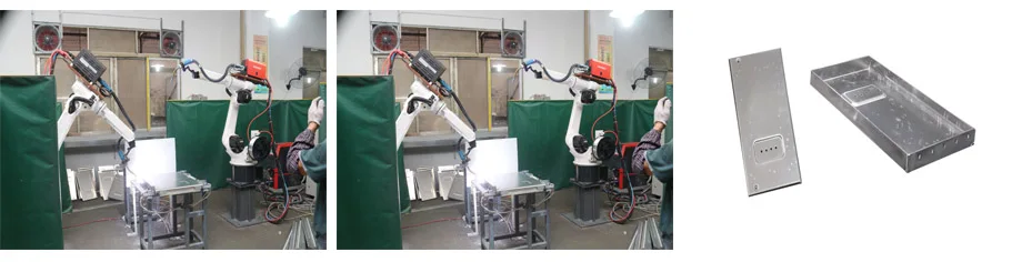 Stainless Steel Metal Box Corner Industrial 1.4m Arm Length Automatic ...