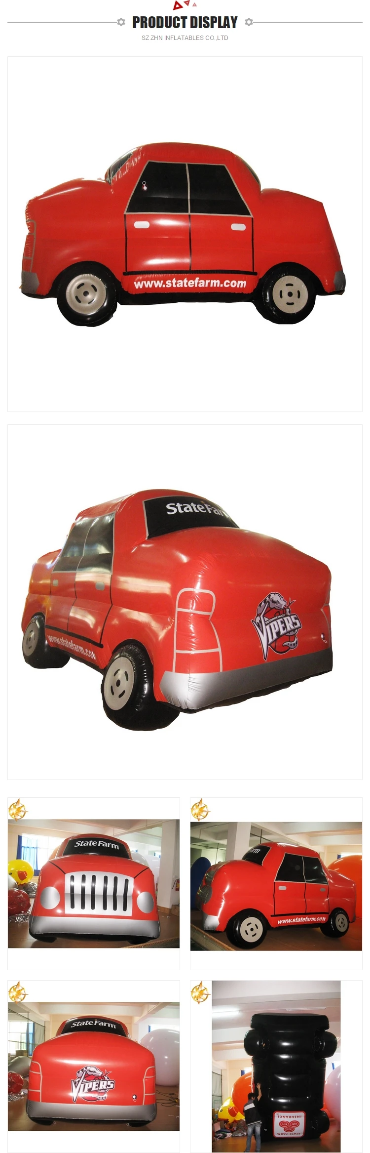 Customized Inflatable Car Shapes Big Inflatable Car Model For ...