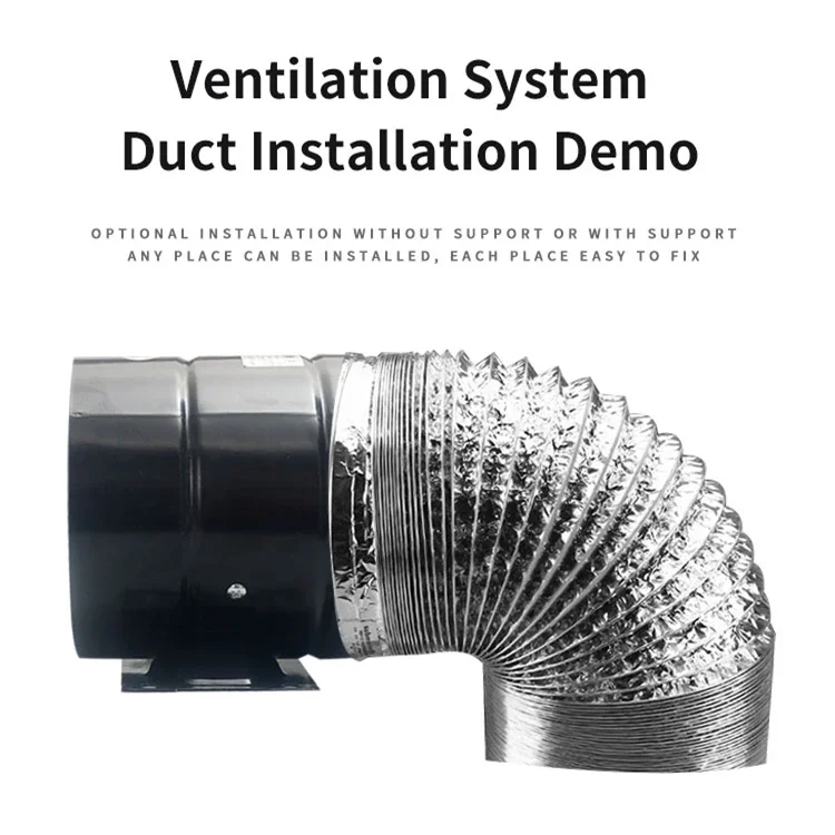 Bidirectional Pipeline Axial Fan - Powerful Two-Way Duct Fan