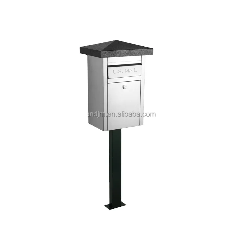 Modern Standing Lockable Metal Mailboxes Residential Mailbox Letter Box ...