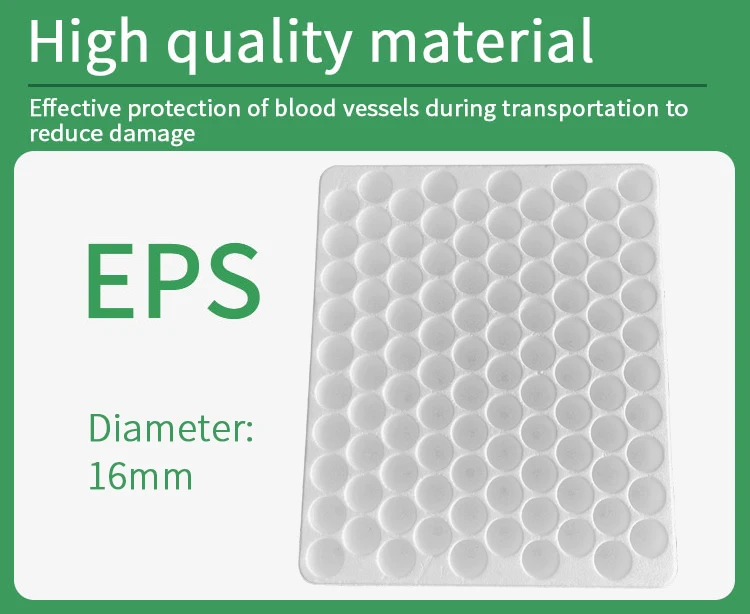 Vacuum Blood Collection Tube Tray Styrofoam Rack for 16mm Test Tube 100 ...