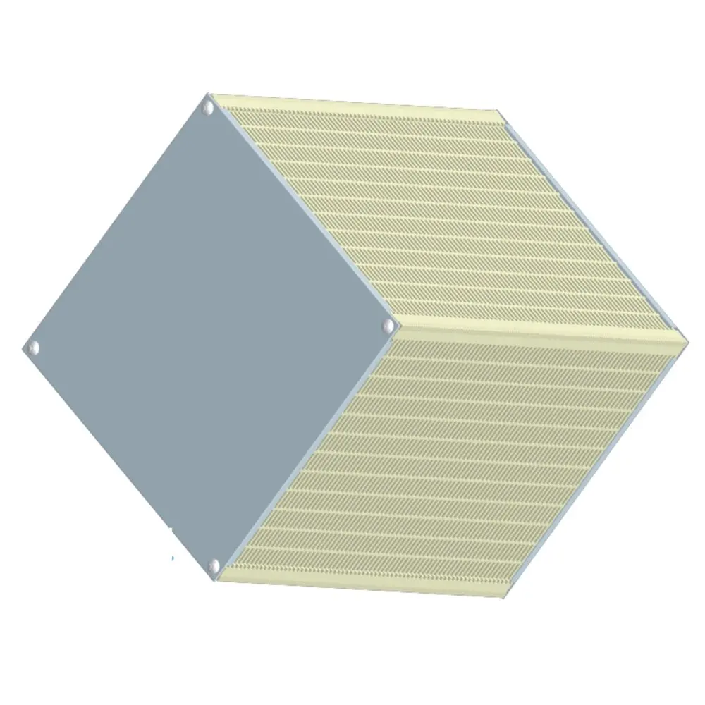 Cross Flow Plastic Heat Exchanger Core - Buy Heat Exchange Core Plastic ...