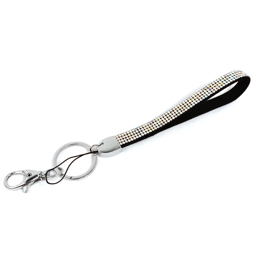 Cute Rhinestone Keychain Lanyard rainbow Designer Cars Lanyard Keychain ...