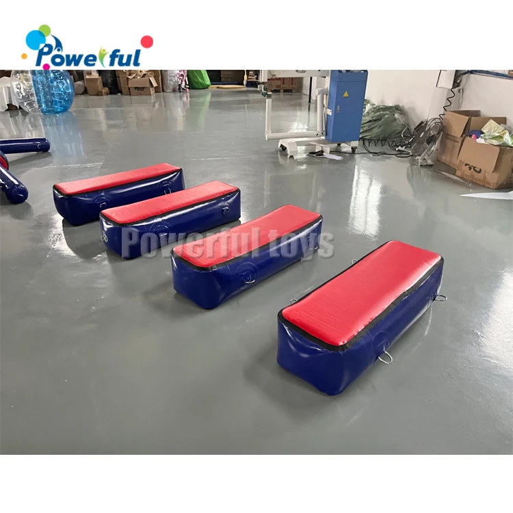 Amusement Park Inflatable Ninja Training Equipment Crawl Bridge Kids ...