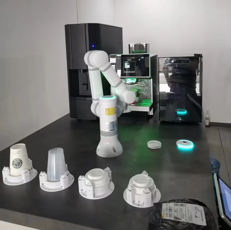 Unmanned Automatic Coffee Robot Arm Cobot Coffe Robot Machine Robotic ...