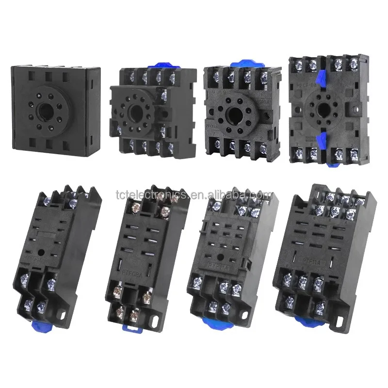 PYF14A/PYF08A/PTF08A Relay base PYF08A PTF08A 8-hole small intermediate ...