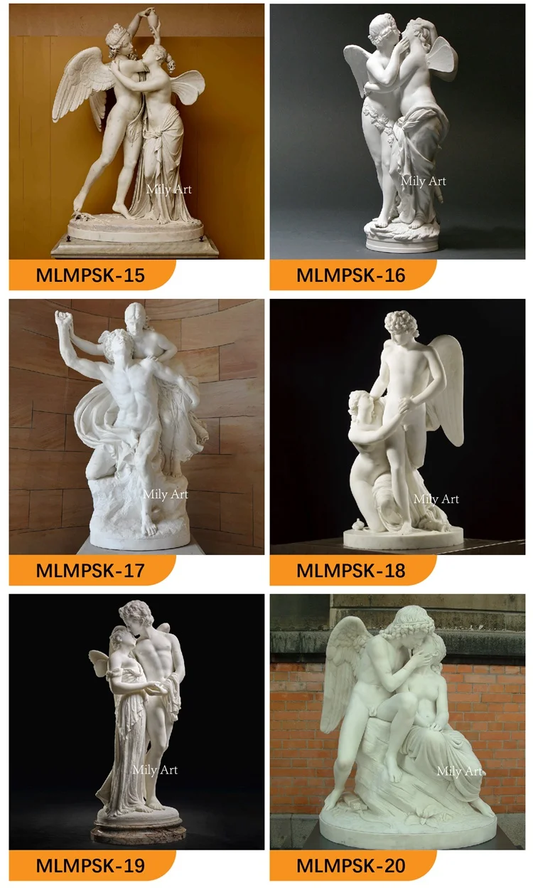 Mercury and Psyche Marble Statue - Customized Design