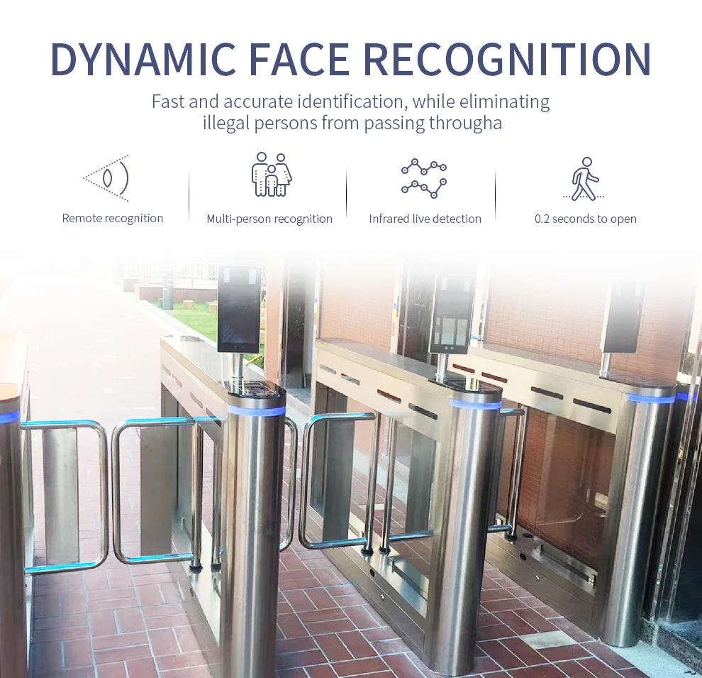 Hfsecurity Popular Swing Turnstile Gate Swing Barrier Turnstile Gate ...