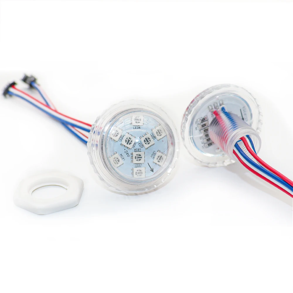 35mm LED Pixel Light 12V/24V UCS1903 RGB LED Pixel Light 9 LEDs Amusement Light| Alibaba.com