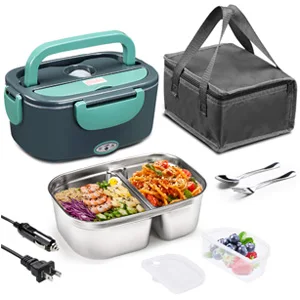 110V/220V/12V/24V Food Warmer Stainless Steel Container Electric Lunch ...