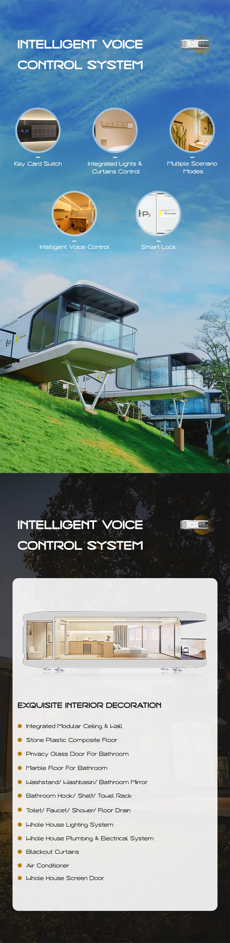 Zcamp P5 Prefab House - Modern Capsule Cabin Hotel