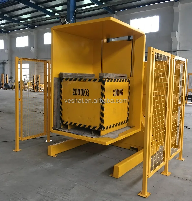 Stationary Pallet Inverter Pallet Transfer 180 Degrees Pallet Swap ...