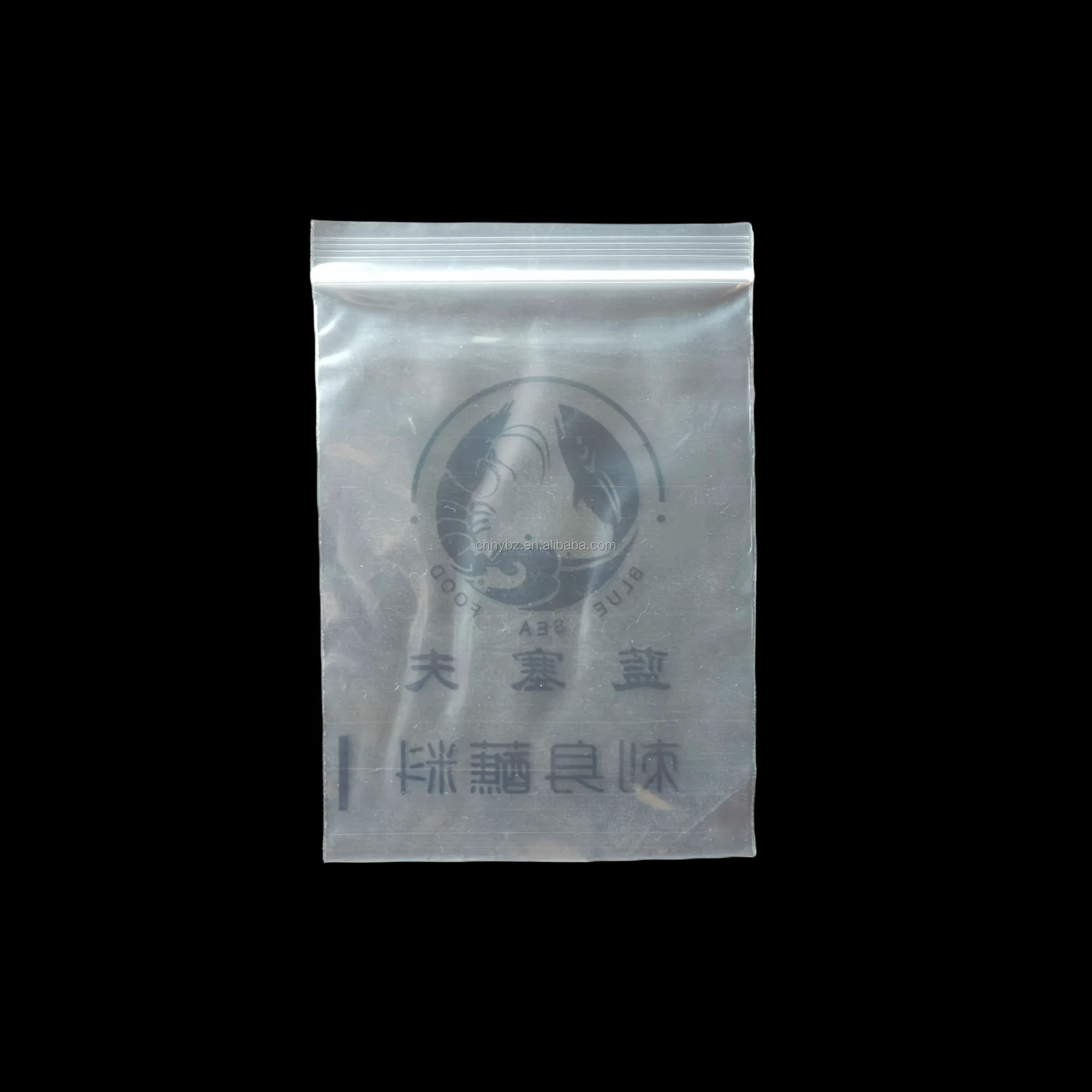 Custom Reusable Transparent Pe Ziplock Bag For Sashimi Dipping Sauce ...