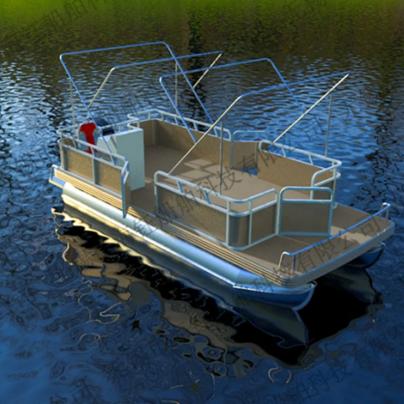 Simple Aluminum Pontoon for Fishing - Durable & Lightweight