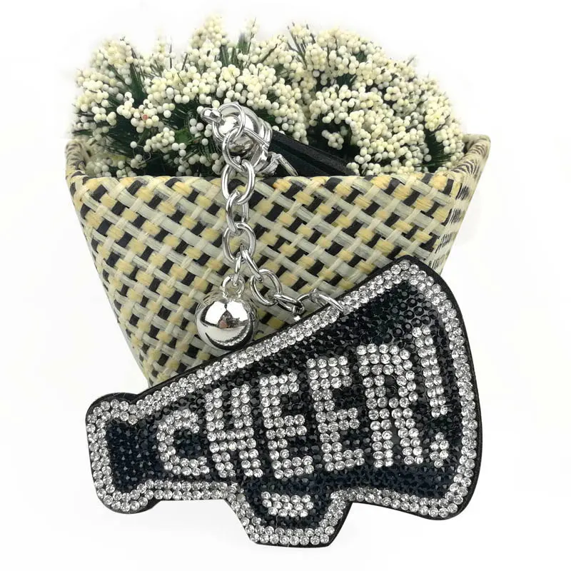 2023 Trendy Sporty Cheer Up Cheerleaders Crystal Pendant Keychain - Buy ...