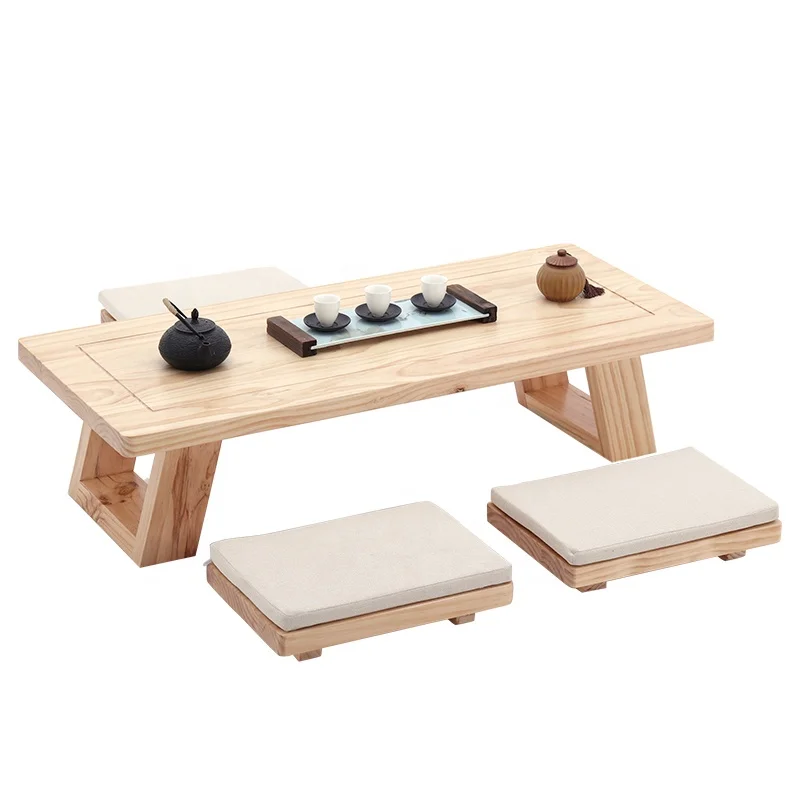 Japanese Solid Wood Tatami Coffee Table Homestay Furniture Living Room ...