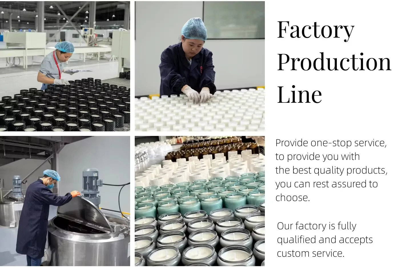 Custom Color Square Glass Candle Containers - 3 Oz & 4 Oz