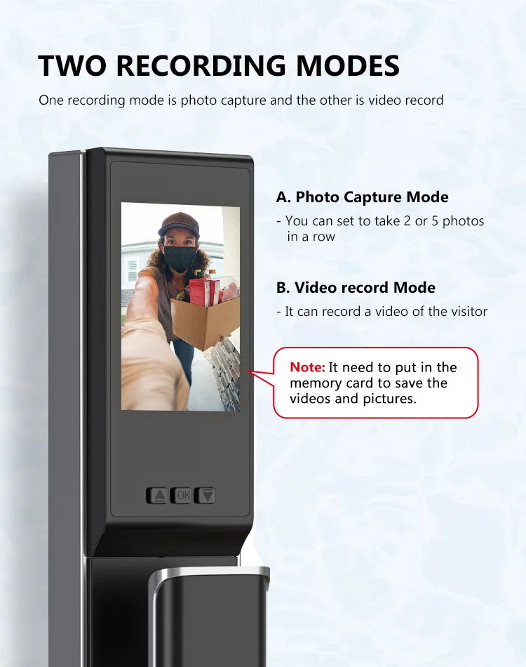 TTLOCK APP Door Viewer Camera Lock - Smart Fingerprint