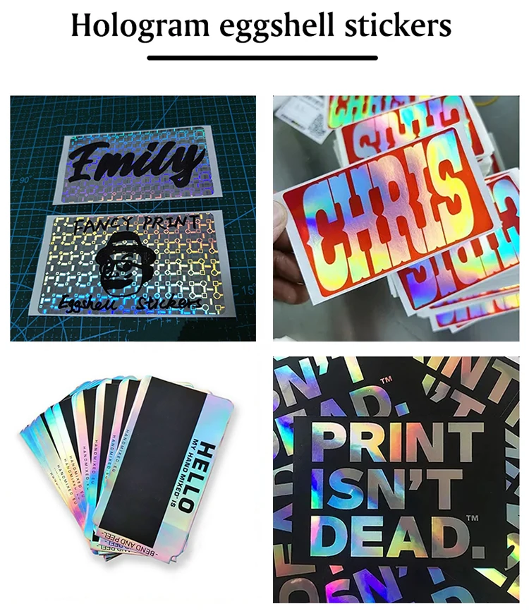 Dinghao Label Factory Manufacturer Custom Die Cut Egg Shell Graffiti ...