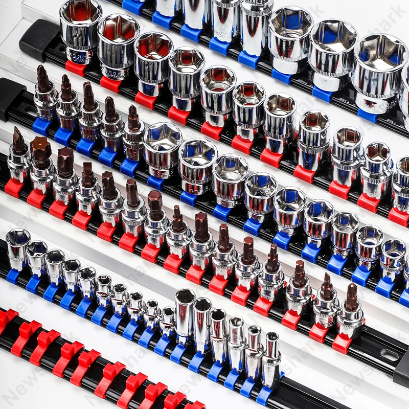 Heavy Duty Socket Racks Socket Organizer 6pcs 1/4 3/8 1/2inch Drive ...