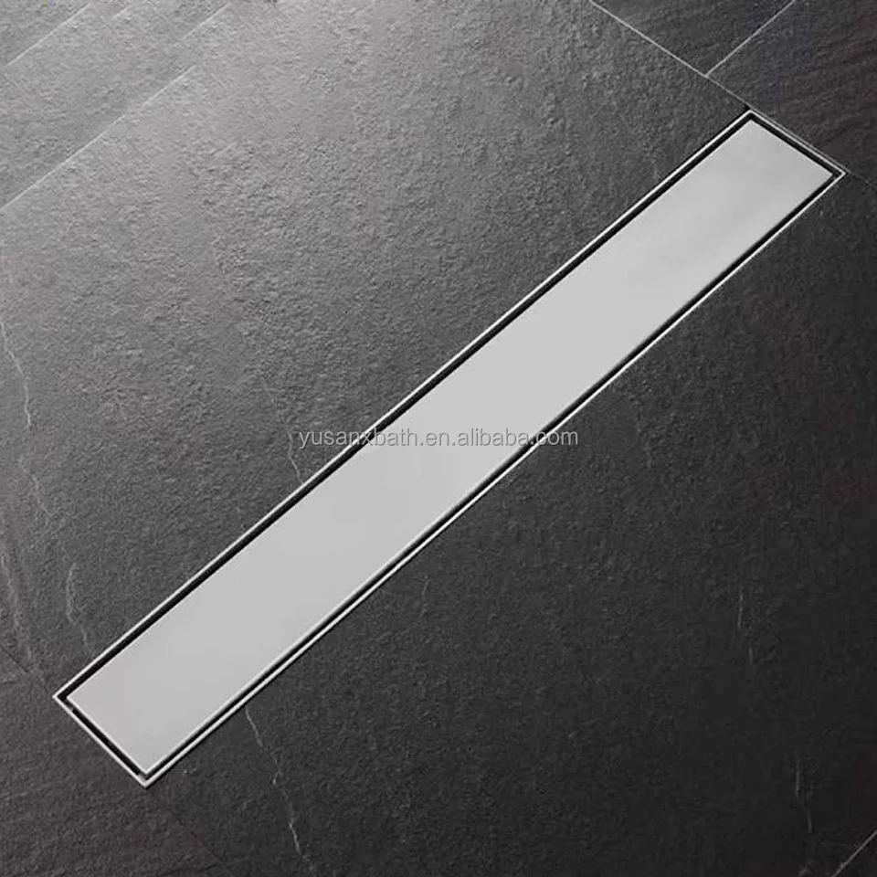 Modern Style Concealed Linear Shower Floor Drain Inset Tile Invisible ...