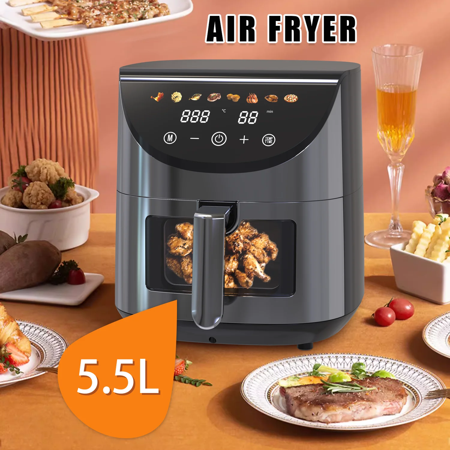 Oem New Electric Air Fryers Fritadeira Eletrica Air Fryer Digital ...