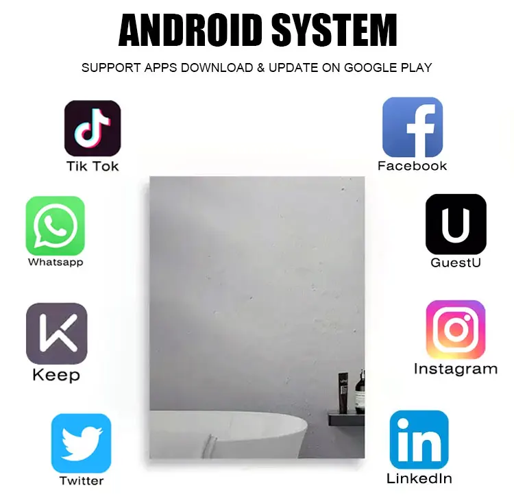 HONGNUO Smart Bathroom Mirror - Illuminated & Magnifying