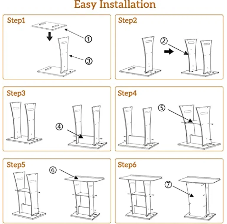 Wedding Podium Acrylic Conference Pulpit Plexiglass Church Podium ...