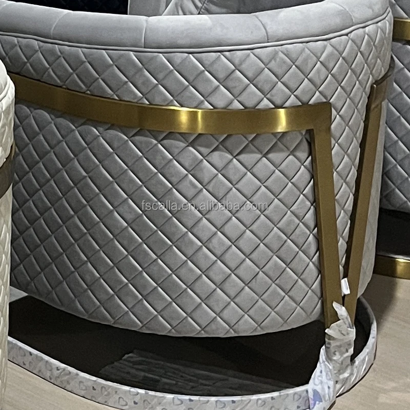 Modern Velvet Upholster Accent Chair with V Shaped Frame