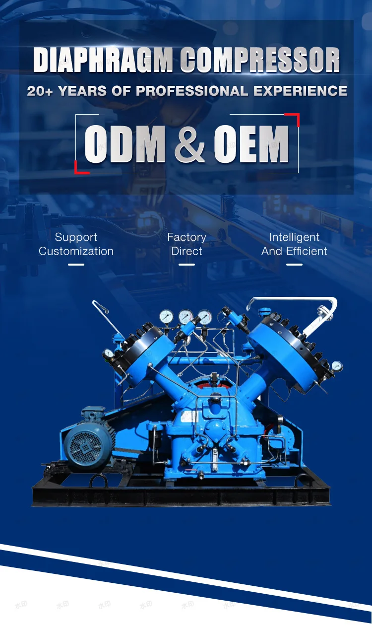 Diaphragm Compressor Gas air Compressors Hydrogen Customized Machines ...