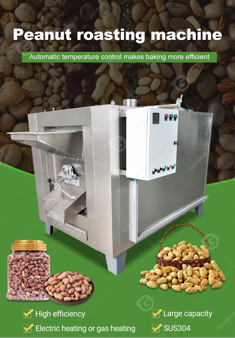 South Africa Peanut Palm Kernel Malt Gas Cashew Nut Spice Roaster ...
